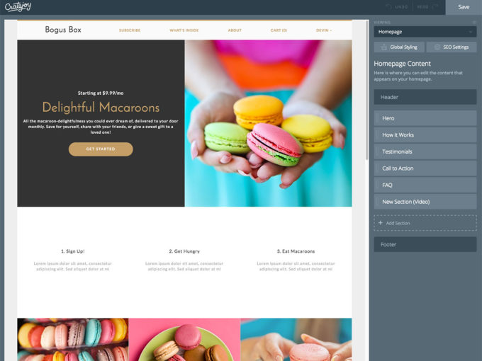 How to Create a Subscription Box Website - Cratejoy